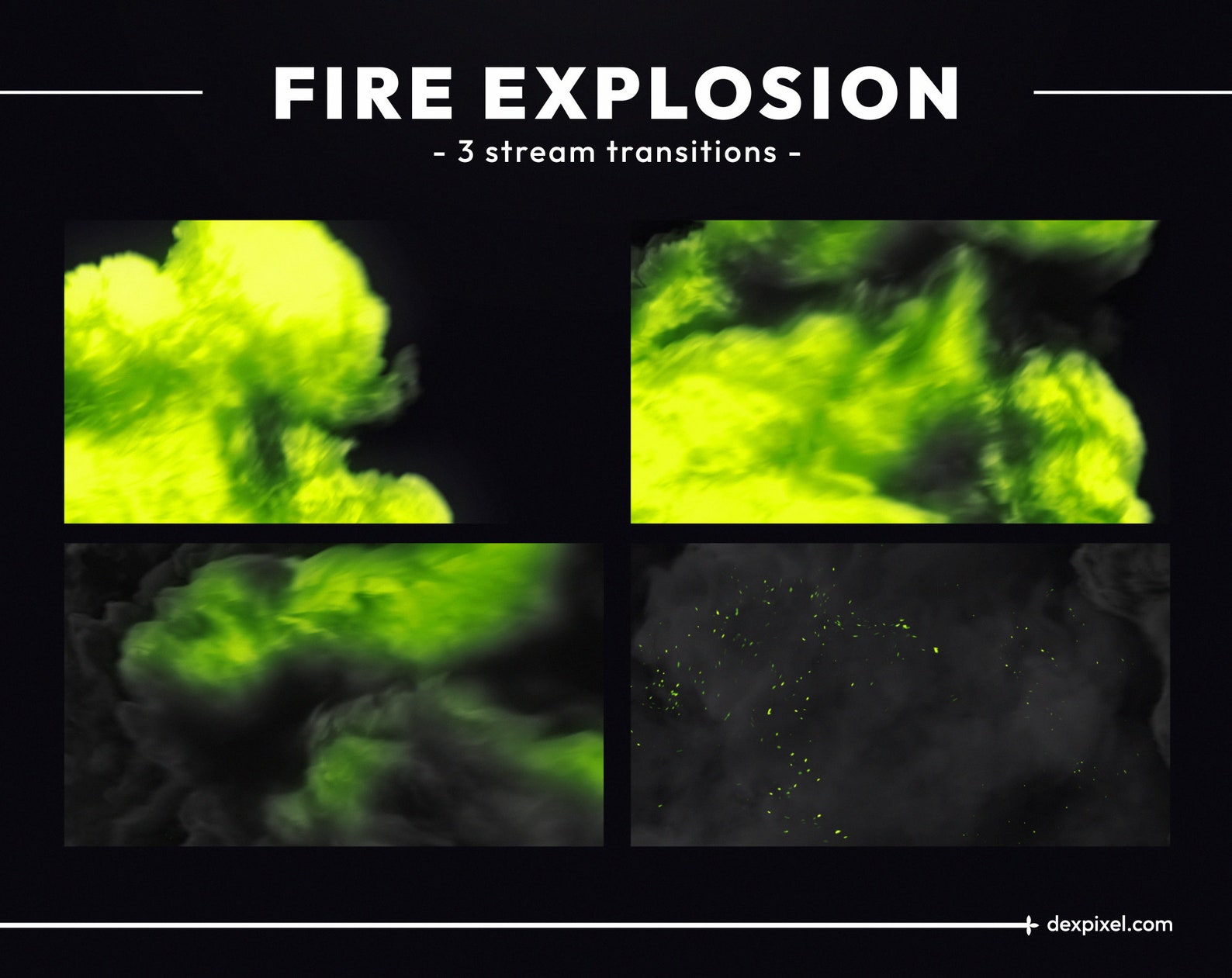 Fire and Smoke Explosion Stream Twitch Transition Smoke - Etsy