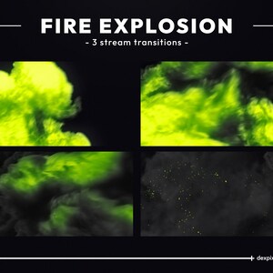 Fire and Smoke Explosion, Stream Twitch Transition Smoke Stream ...