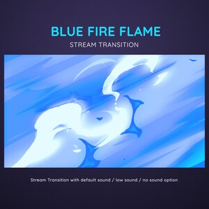 Fire Flame Cast Pastel Blue Cartoon Transition | Colorful Stream ...