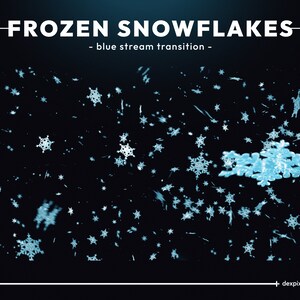 Blue Frozen Snowflakes Twitch Transition | Winter Holidays Stream ...