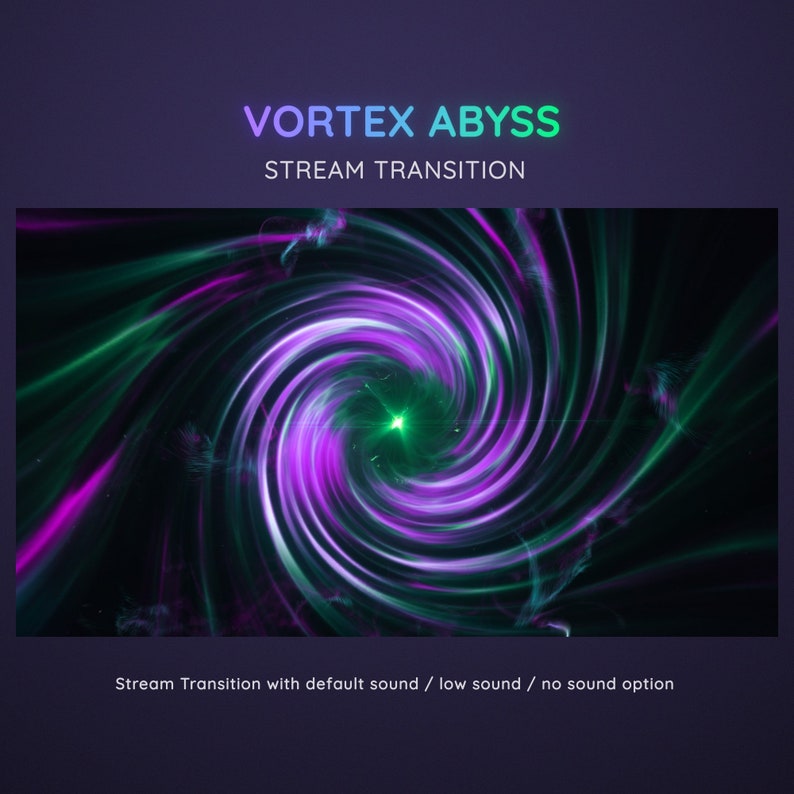 Phantom Abyss Stream Transition | Purple Green Vortex Energy - Etsy