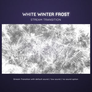 Winter Ice Frost White Stream Twitch Transition | Winter Holidays ...
