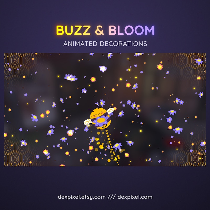 Bees and Flower Overlay - Etsy