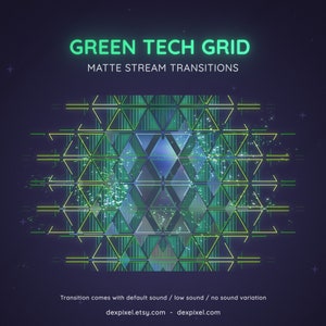Glitch Grid Tech Green Technology Stream Transition | Glitchy ...