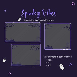 Spooky Animated Stream Pack | Halloween Vtuber Overlays - Etsy