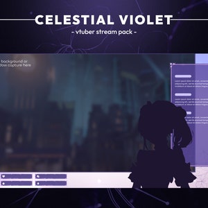 Celestial Violet Vtuber Purple Pastel Stream Pack | Violet Twitch ...