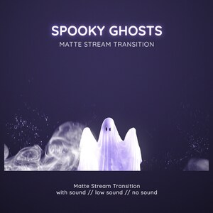 Spooky Ghosts Purple | Spirit Horror Matte Stream Transition ...
