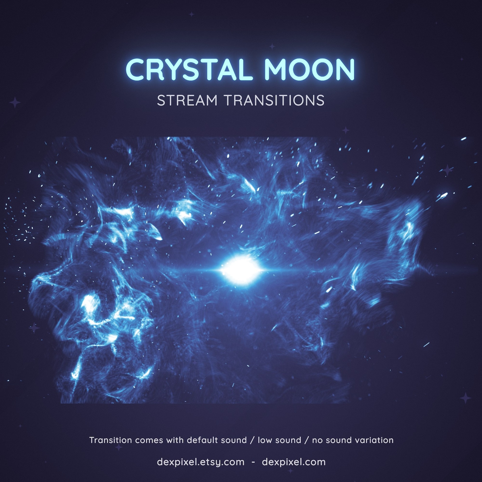Blue Crystal Moon Stream Transition Magic Seal Stream Transition ...
