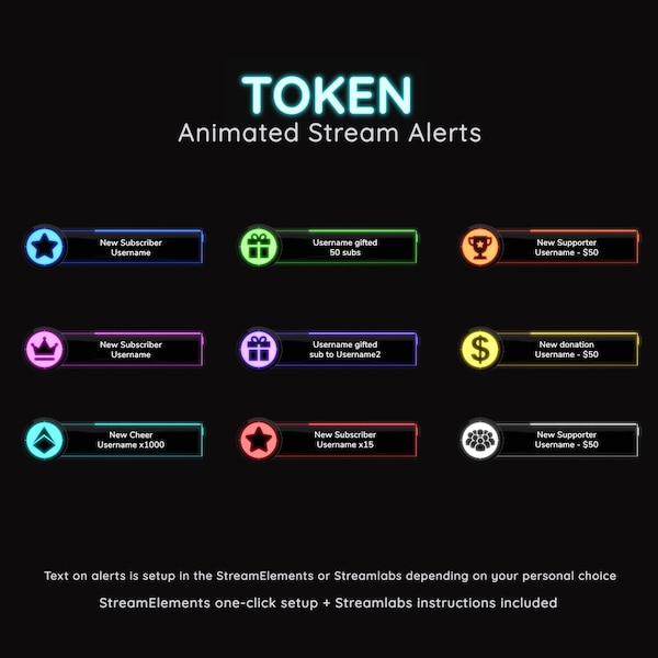 Twitch Alerts Anime - Etsy