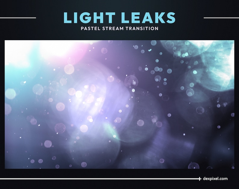 Purple Blue Light Leaks Stream Transition | Beautiful Bokeh Animation ...