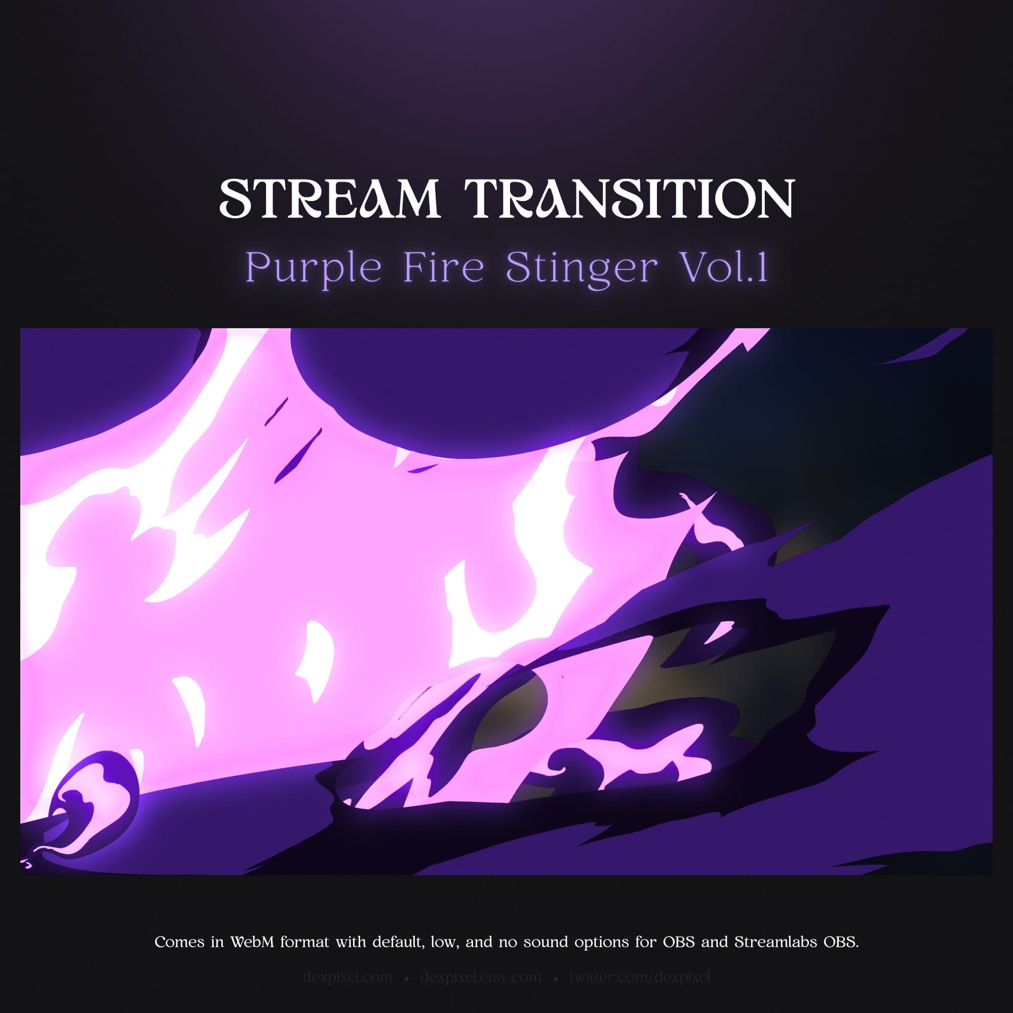 Fire Flame Cast Purple Pink Cartoon Transition Vol.1 | Colorful Stream ...