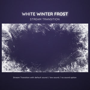 Winter Ice Frost White Stream Twitch Transition | Winter Holidays ...