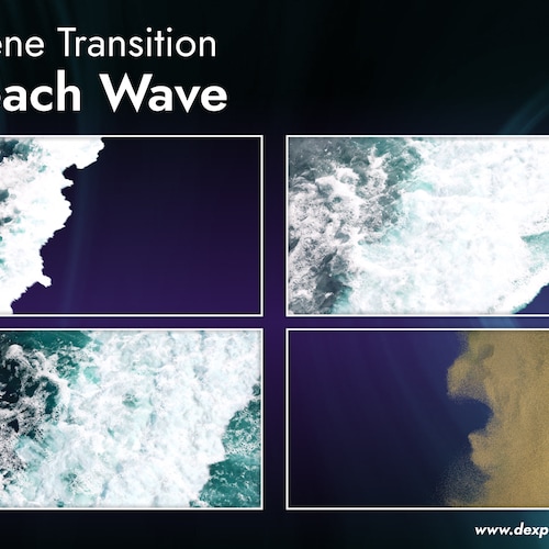 Beach Wave Summer Stream Transition. Summer Ocean Waves and - Etsy