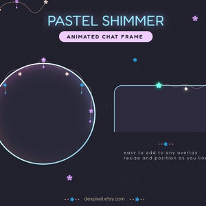 Pastel Flowers Shimmer Animated Vtuber Stream Pack | Chatting and Game ...
