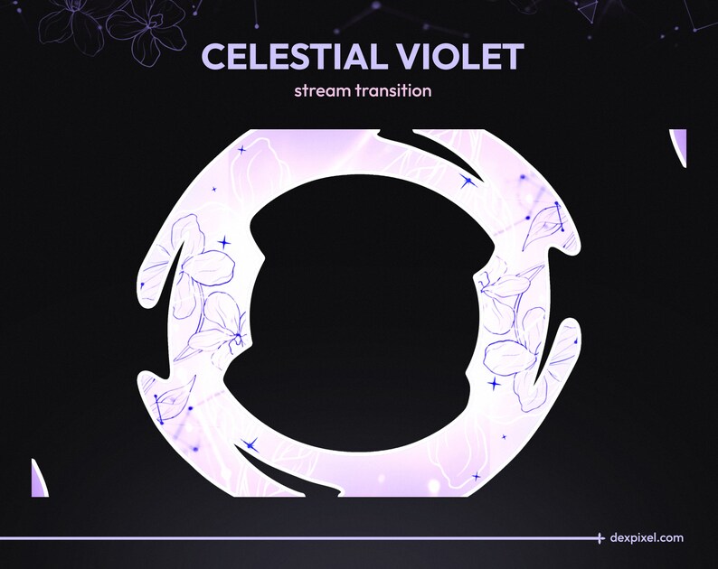 Celestial Violet Purple Pastel Stream Transition Violet - Etsy