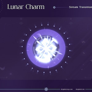 Pastel Purple Blue Lunar Charm Stream Transition | Beautiful Vtuber ...