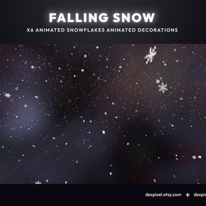 Falling Snow Animated Stream Overlay Twitch Winter Holidays - Etsy Ireland
