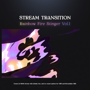 Pastel Rainbow Fire Flame Cartoon Transition Vol.1 | Colorful Stream ...