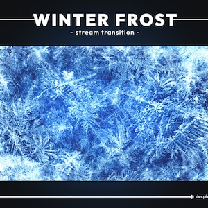 Winter Frost Blue Stream Twitch Transition | Winter Holidays Stream ...