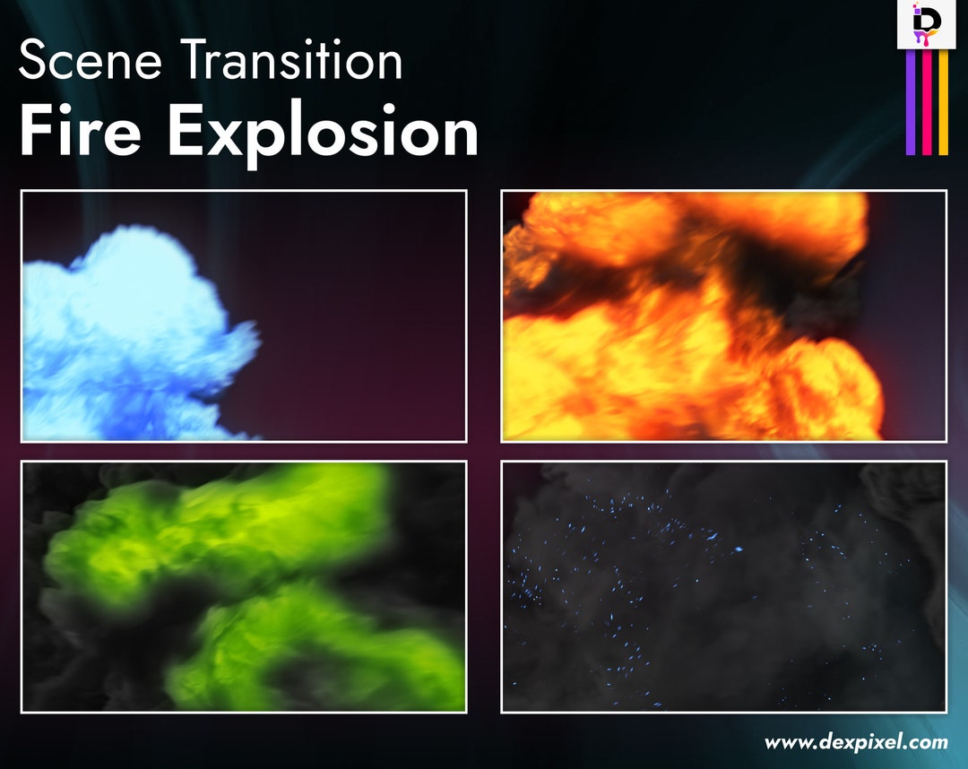 Fire and Smoke Explosion Stream Twitch Transition Smoke - Etsy