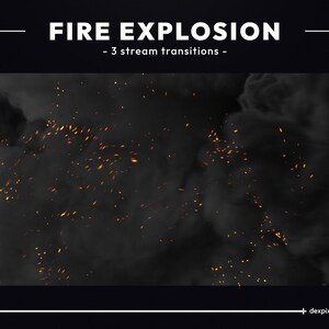 Fire and Smoke Explosion Stream Twitch Transition Smoke - Etsy