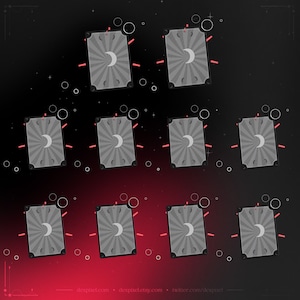 Black and Red Tarot Cards Stream Alerts | Witchy Aesthetics Celestial ...