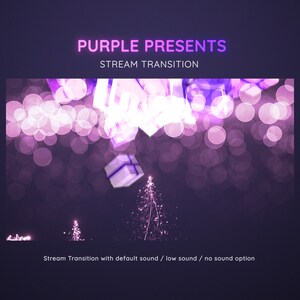 Purple Christmas Gifts Twitch Transition | Birthday Presents Stream ...