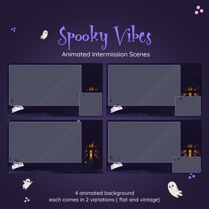 Spooky Animated Stream Pack | Halloween Vtuber Overlays - Etsy