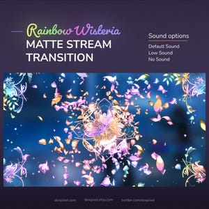 Rainbow Wisteria Matte Stream Transition – Animated OBS Stinger for ...