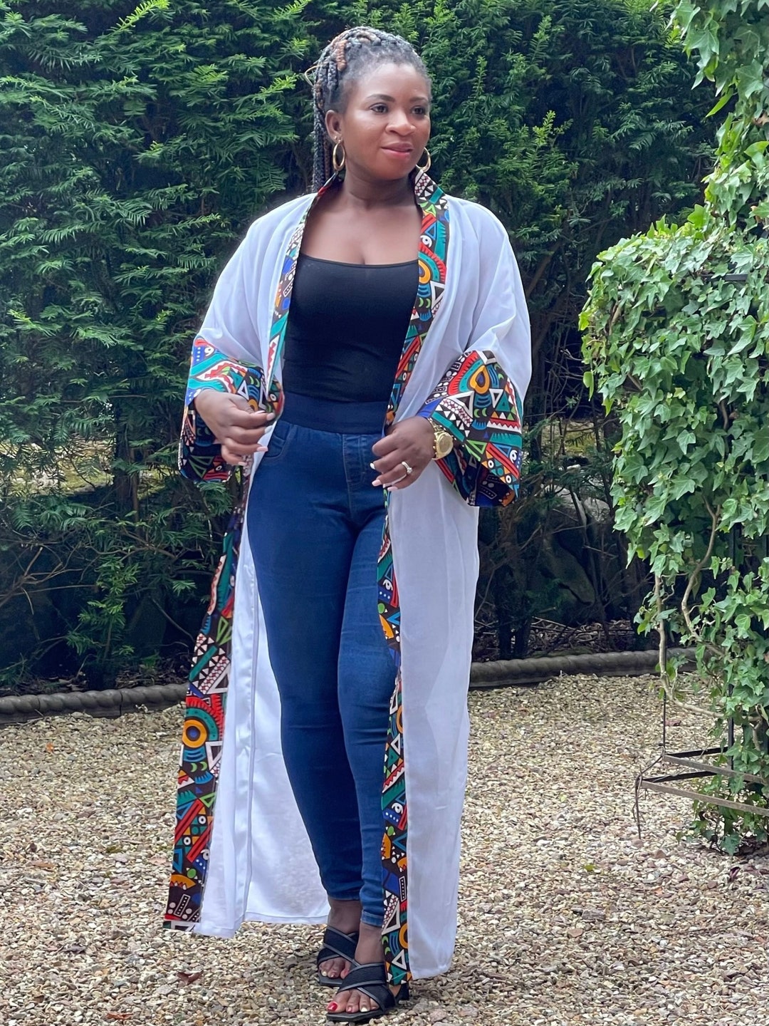 Open Front Long Kimono - Etsy