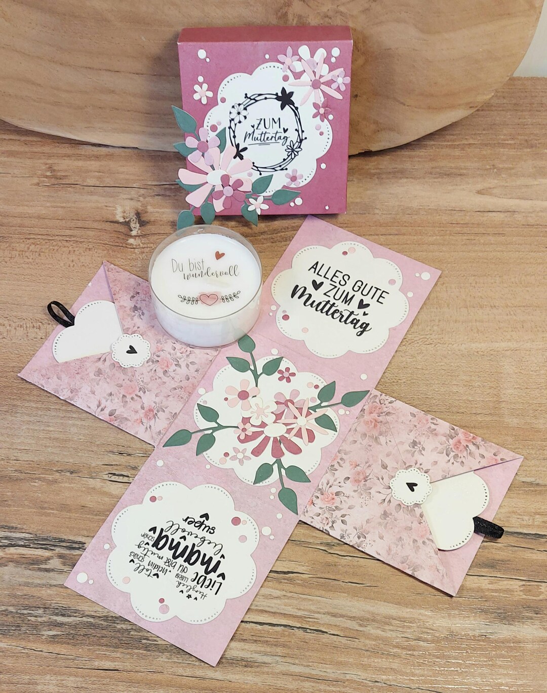 XL Explosion Box, Explosion Card, Mother's Day, for Mom, Gift, Surprise ...