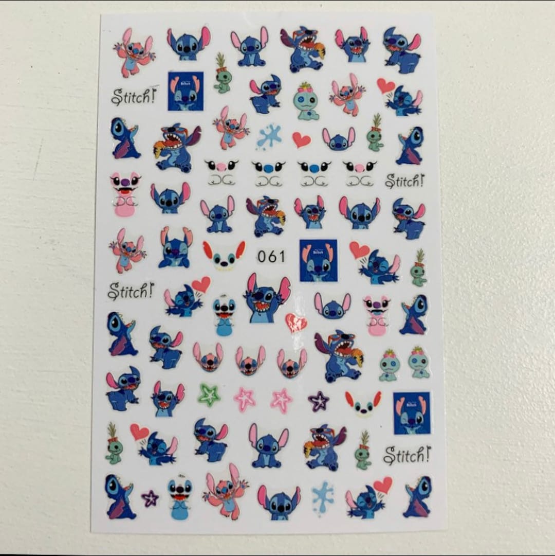 Lilo and Stitch Nail Stickers - Etsy
