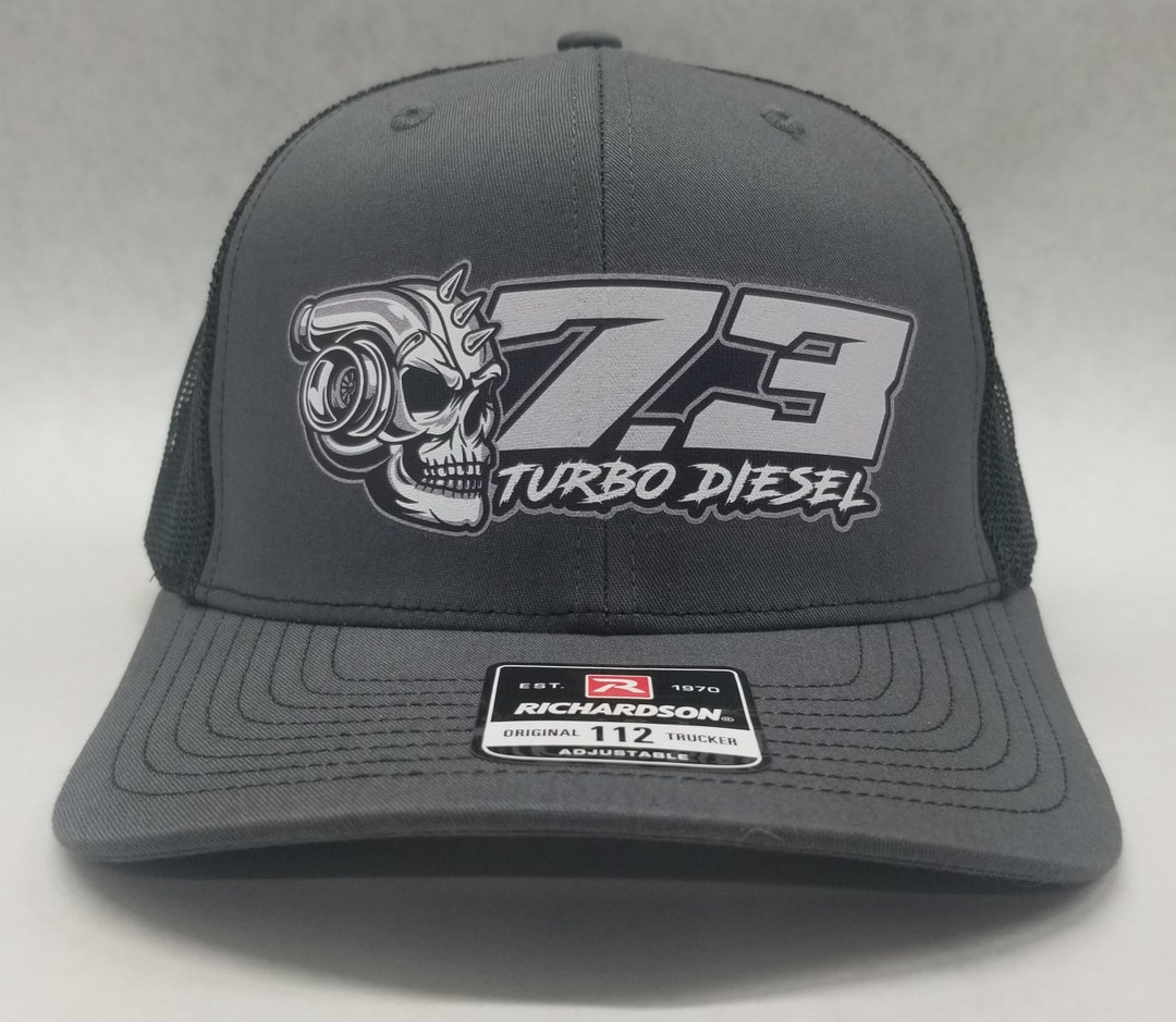 7.3 Turbo Diesel Skull Snapback Hat Powerstroke, Power Stroke, Trucker ...