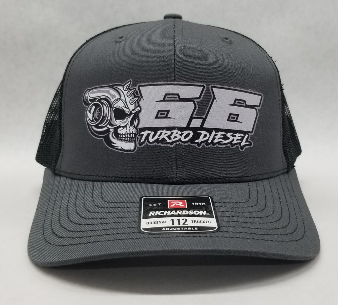 6.6 Turbo Diesel Skull Snapback Hat Duramax, Dirtymax, Trucker, Diesel ...