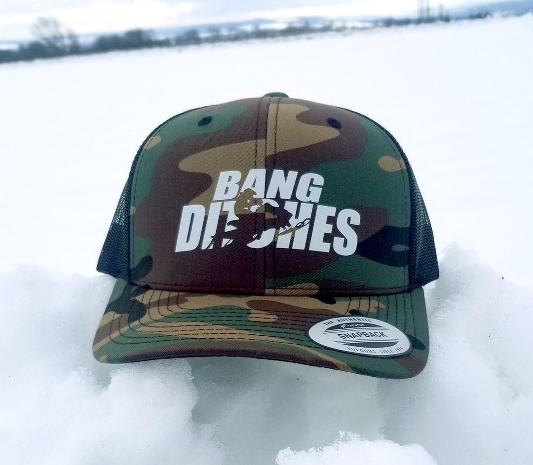 BANG DITCHES SNOWMOBILE Snapback Hat - Sled, Ski-doo, Arctic Cat ...