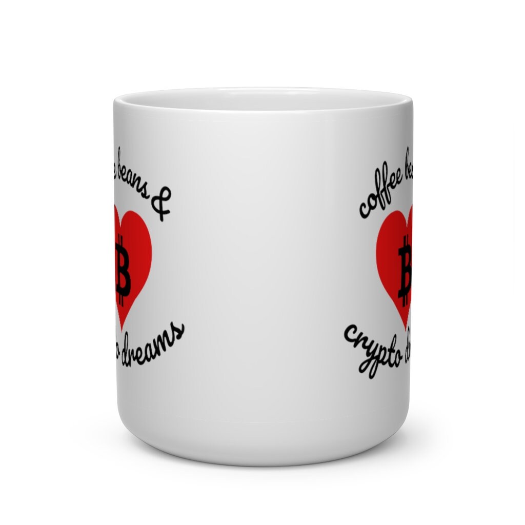 Love Bitcoin Mug BTC Heart-shaped Handle Coffee Cup Gift - Etsy