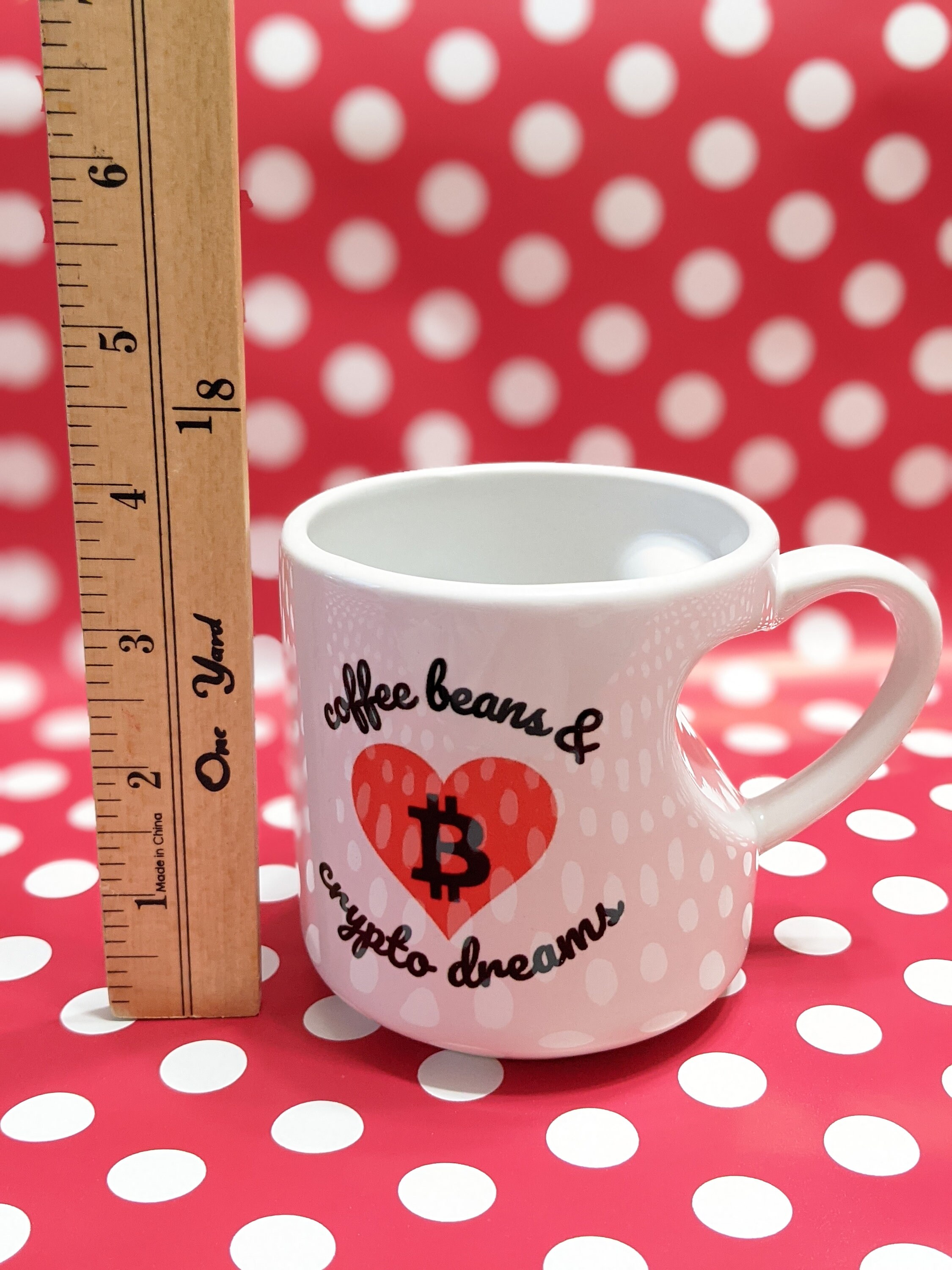 Love Bitcoin Mug BTC Heart-Shaped Handle Coffee Cup Gift | Etsy