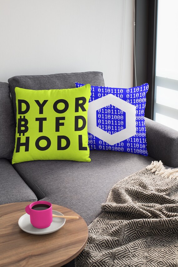 Bitcoin Acrónimos Almohada / DYOR BTFD HODL Lima Verde - Etsy España