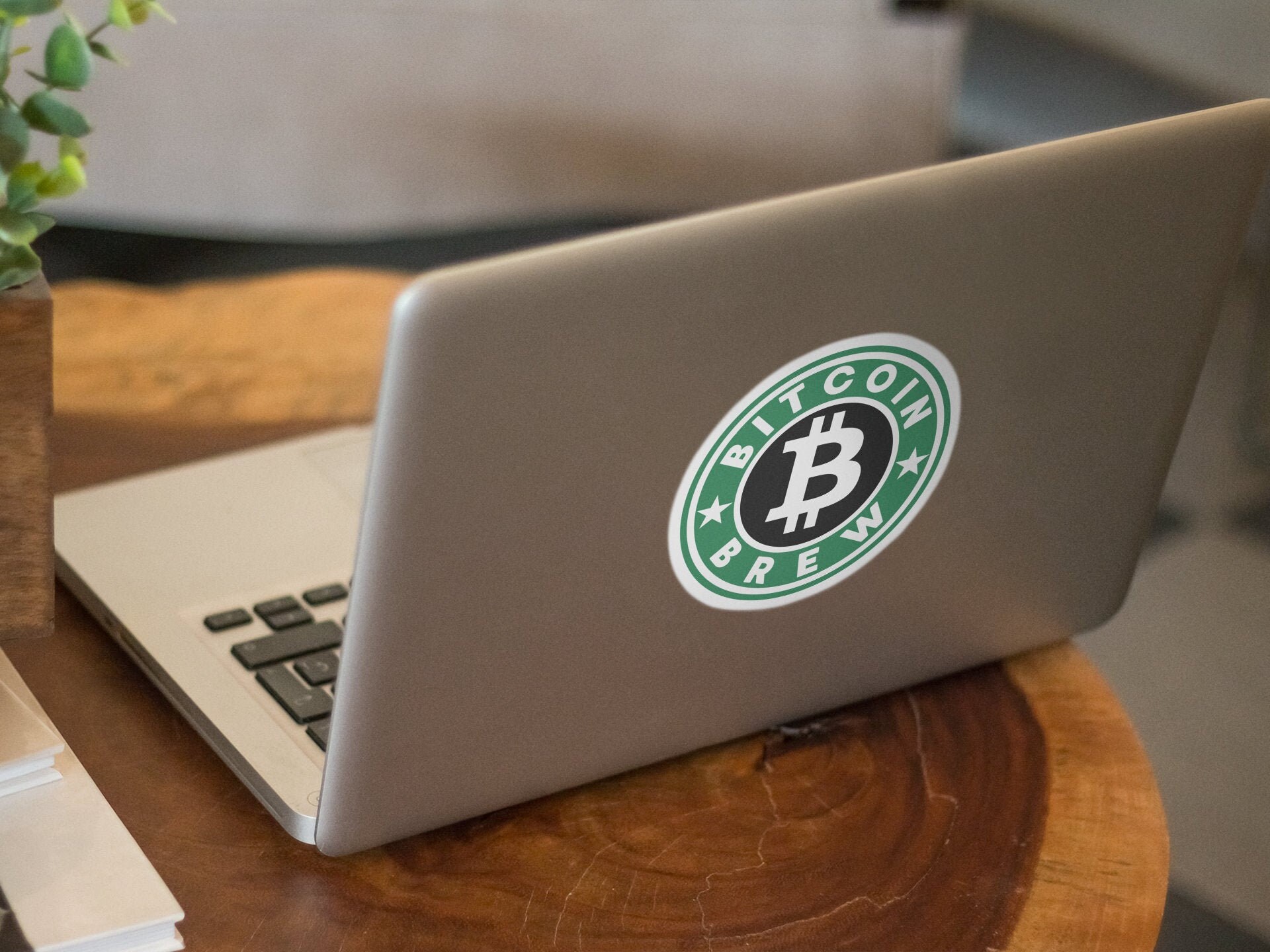 Bitcoin Brew Sticker BTC Coffee Shop Stamp Decal Gift for - Etsy