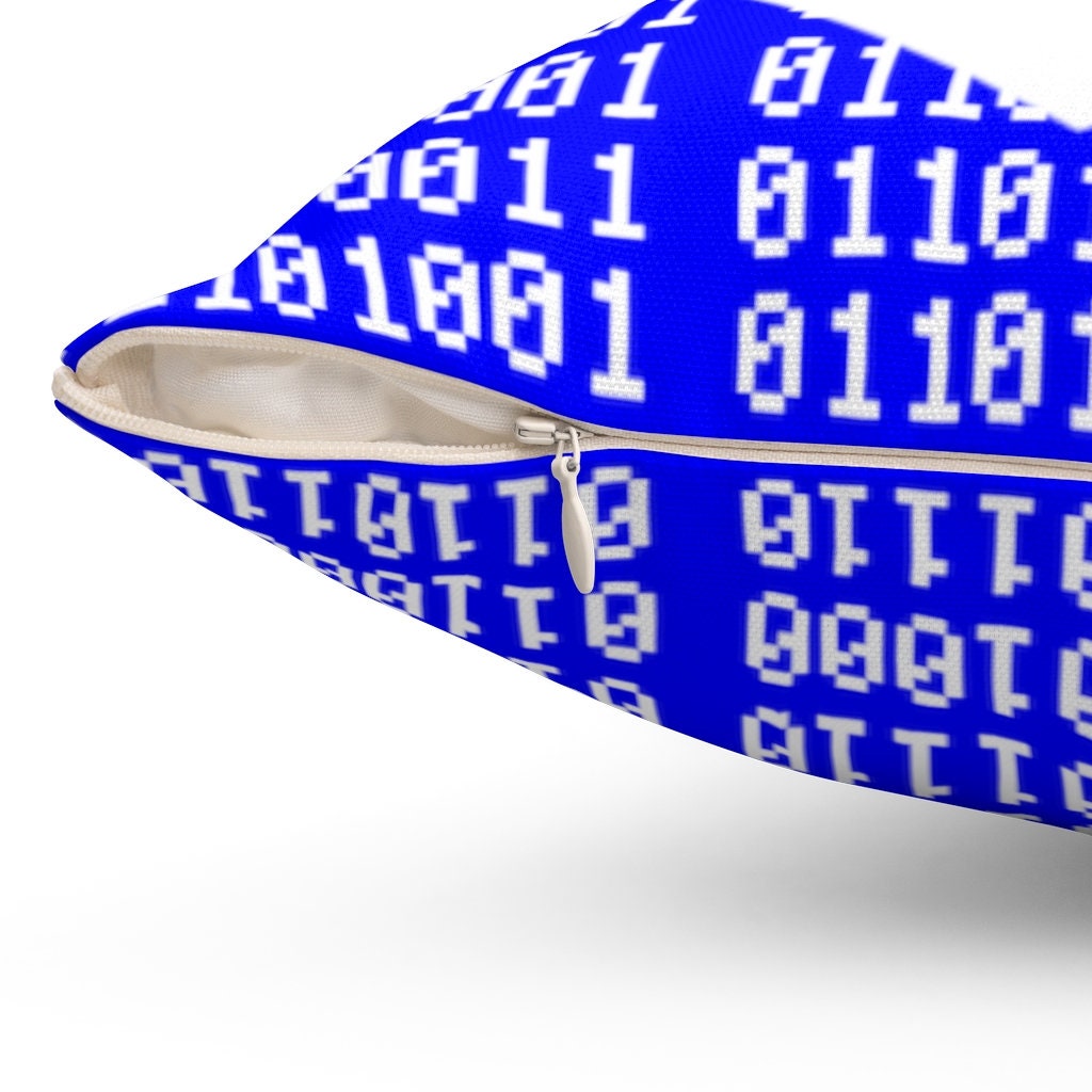 Chainlink Binary Code Pillow LINK Blue Cryptocushion Home - Etsy