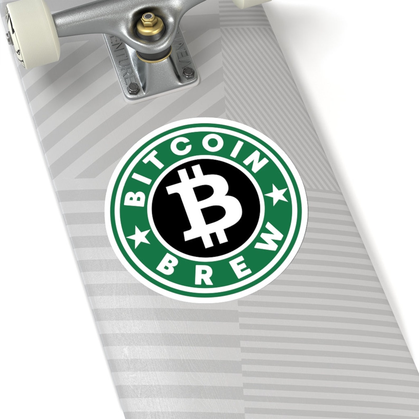 Bitcoin Brew Sticker BTC Coffee Shop Stamp Decal Gift for - Etsy