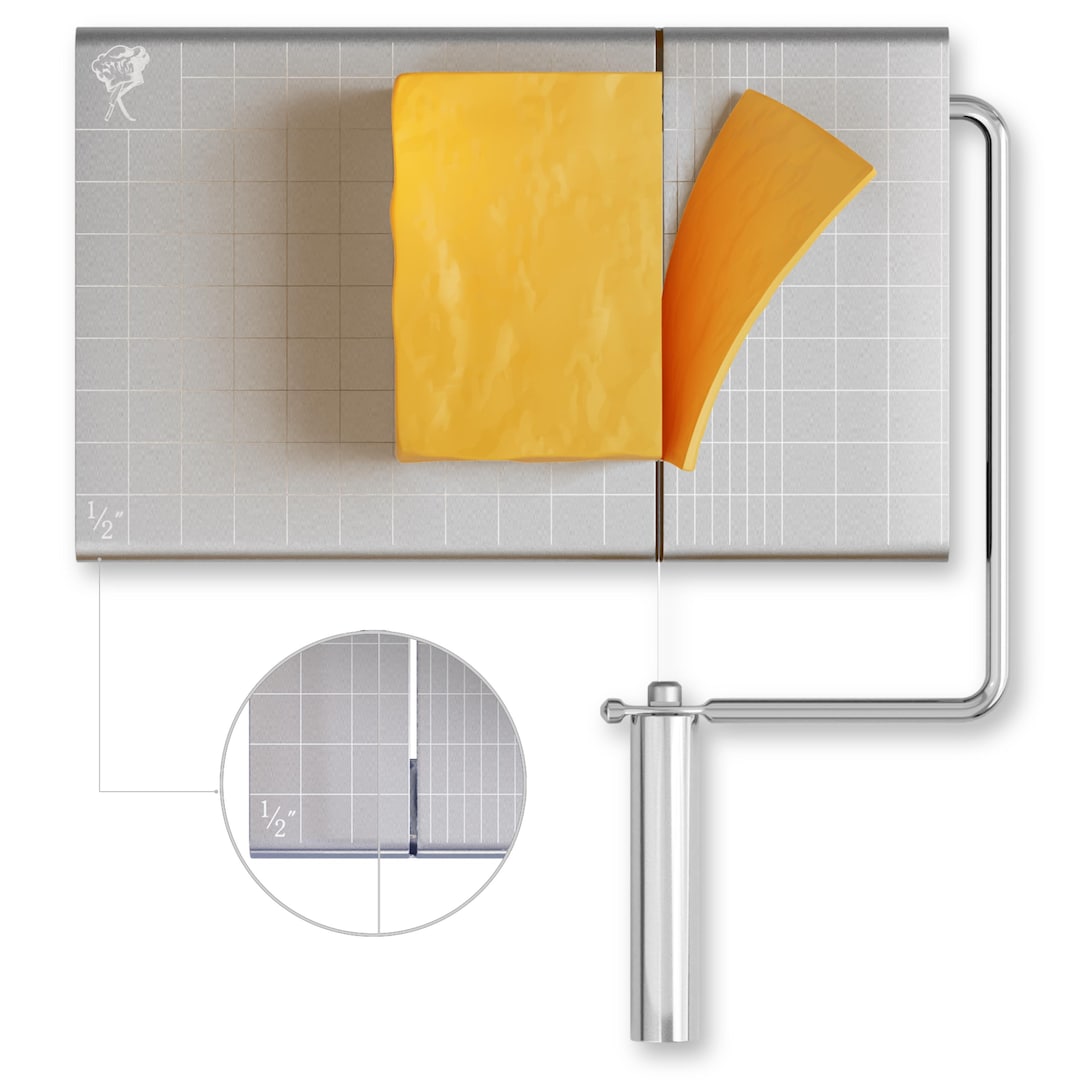 Cheese Slicer With Wire for Block Cheese Ergonomic Adjustable Cheese ...