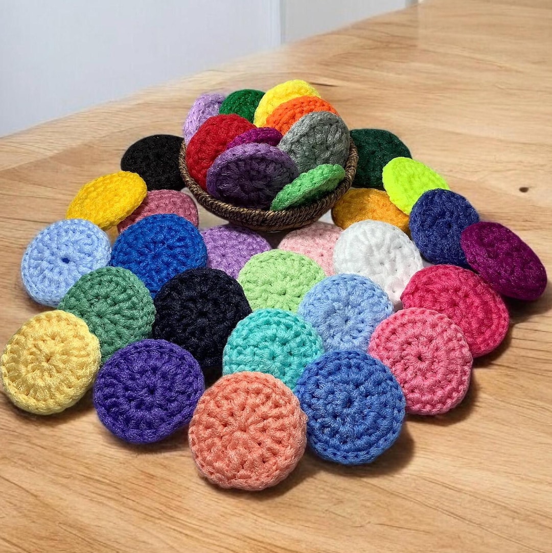 35 + Different Colors - Nylon Kitchen Scrubbers - Old School Crochet ...