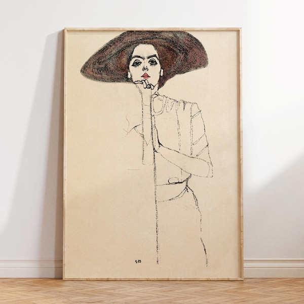 Old Woman Line Art - Etsy