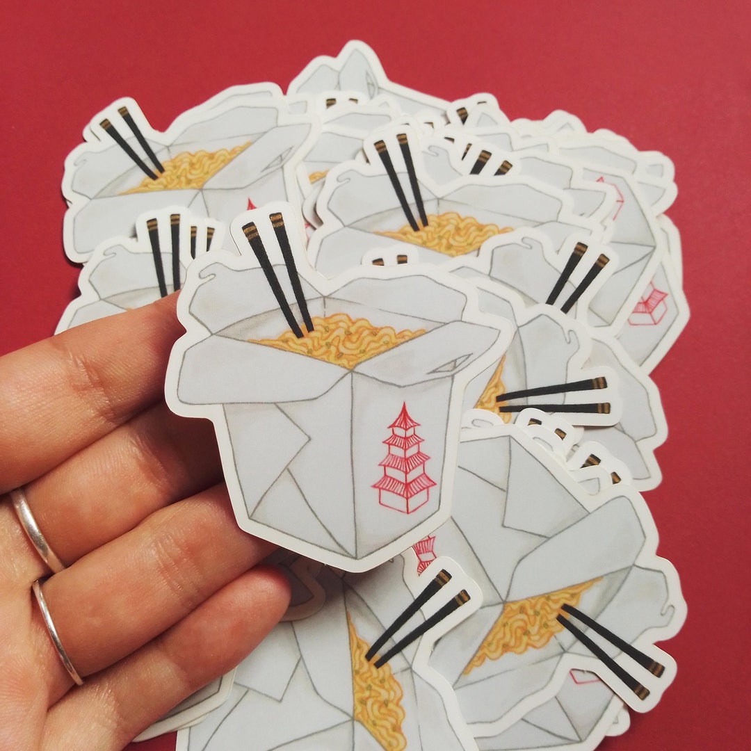 Chinese Noodle Stickers - Etsy