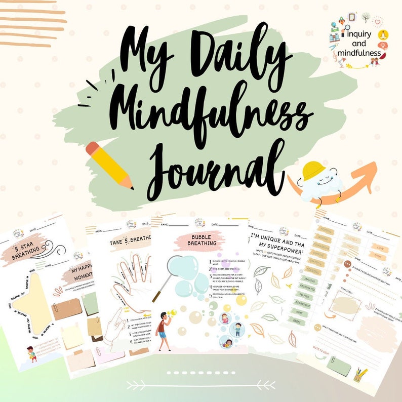 My Mindfulness Journal 30 Pages of Awesome Mindfulness Tasks - Etsy