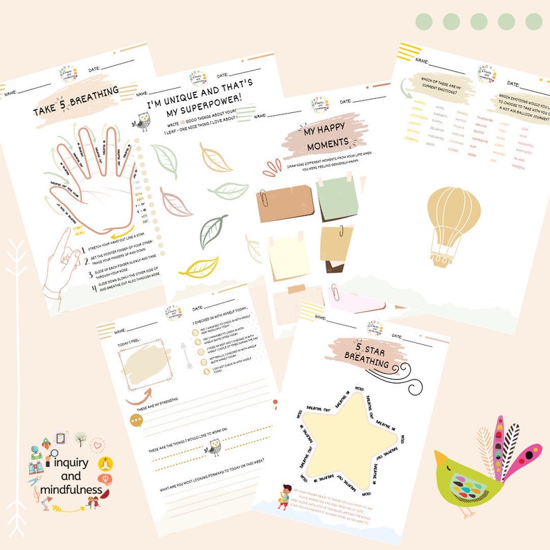 My Mindfulness Journal 30 Pages of Awesome Mindfulness Tasks - Etsy