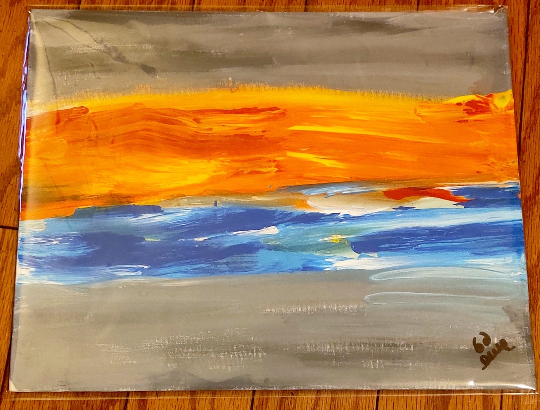 Fire and Ice Abstract Art - Etsy