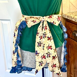 Apron,fall,baking Apron,half Apron,woman Apron,cotton Apron,cooking ...