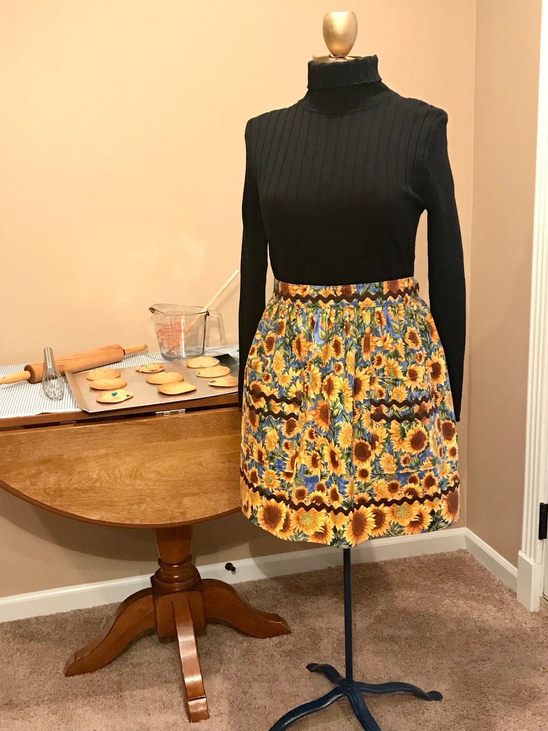 Apron,sunflowers,everyday Apron,women's Aprons,vintage Apron,classic ...